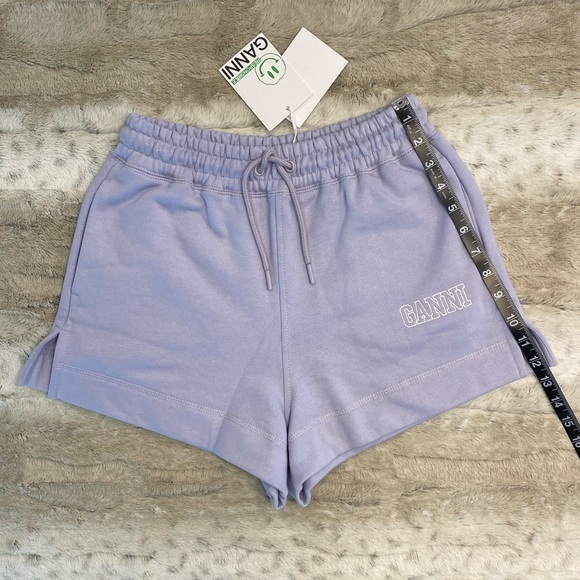 Ganni | Shorts | Nwtganni Women Logo Drawstring Shorts In Cosmic Sky ...